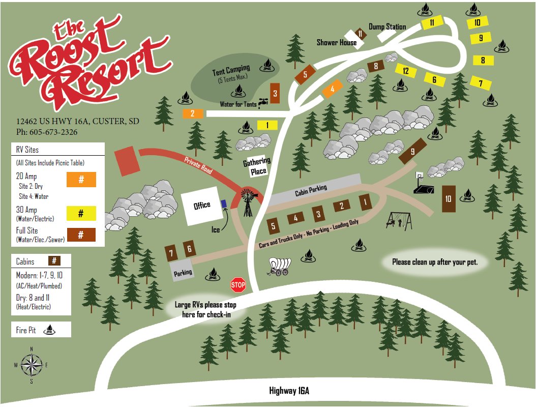 Camp Map – Roost Resort
